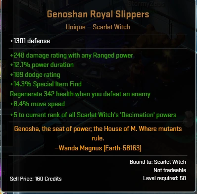 Genoshan Royal Slippers | Marvel Heroes Wiki | Fandom