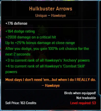Hulkbuster Arrows | Marvel Heroes Wiki | Fandom
