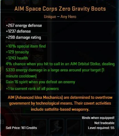 AIM Space Corps Zero Gravity Boots | Marvel Heroes Wiki | Fandom