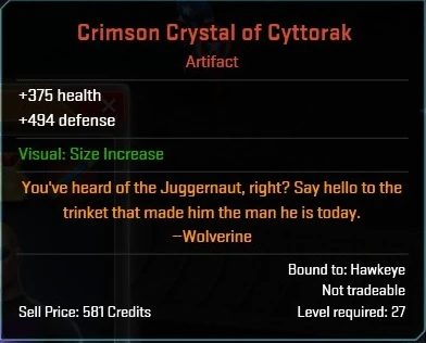 Crimson Crystal of Cyttorak | Marvel Heroes Wiki | Fandom