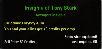 Avengers Insignia of Tony Stark | Marvel Heroes Wiki | Fandom