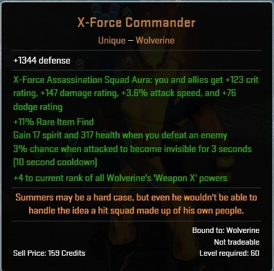 X-Force Commander | Marvel Heroes Wiki | Fandom