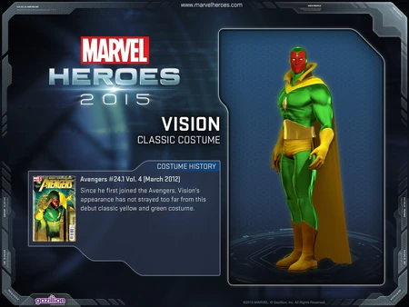 Vision/Costumes | Marvel Heroes Wiki | Fandom