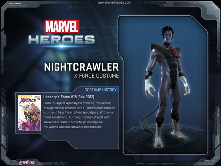 Nightcrawler/Costumes | Marvel Heroes Wiki | Fandom