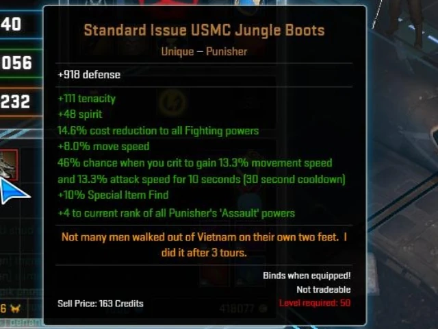 Standard Issue USMC Jungle Boots | Marvel Heroes Wiki | Fandom