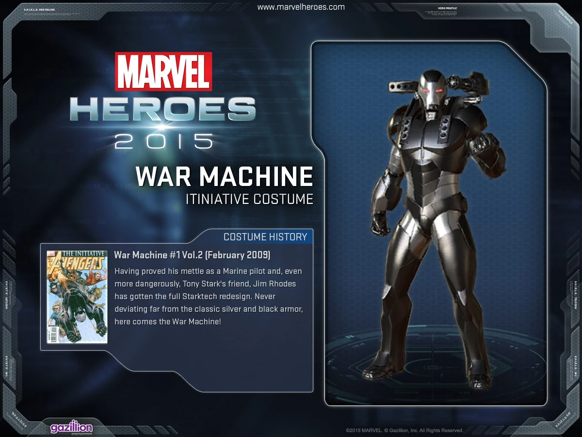 War Machine/Costumes | Marvel Heroes Wiki | Fandom