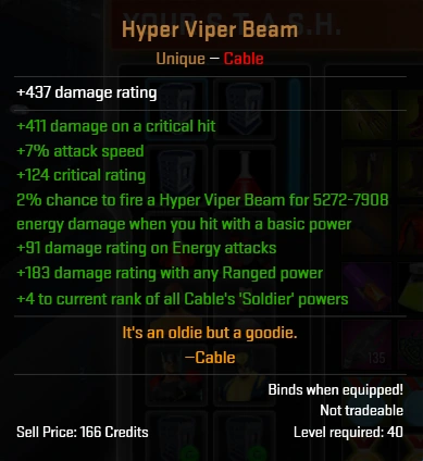 Hyper viper beam - Official Marvel Heroes Wiki