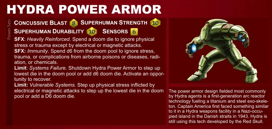 Hydra Power Armor | Marvel Heroic Roleplaying Wiki | Fandom