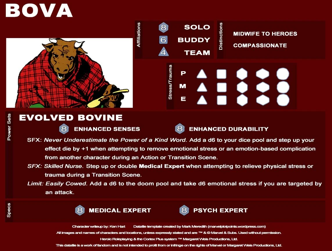 Bova (Watcher Datafile) | Marvel Heroic Roleplaying Wiki | Fandom