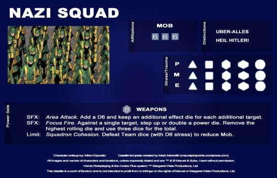Nazi Squad | Marvel Heroic Roleplaying Wiki | Fandom