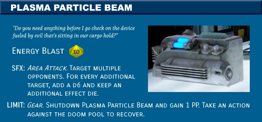 Plasma Particle Beam | Marvel Heroic Roleplaying Wiki | Fandom