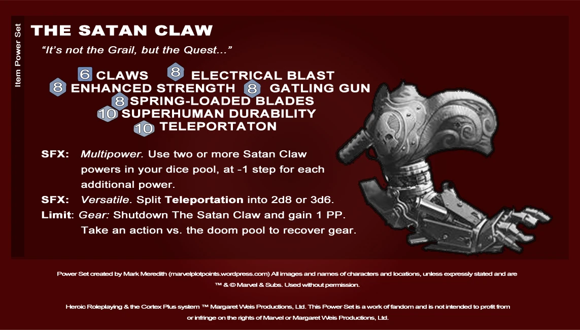 Satan Claw | Marvel Heroic Roleplaying Wiki | Fandom