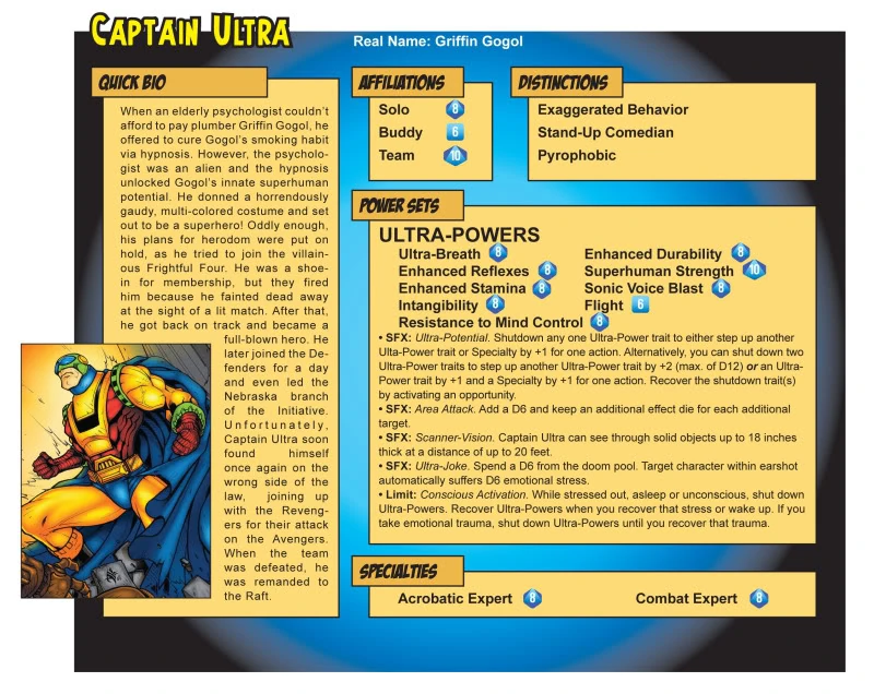 Captain Ultra (Watcher Datafile) | Marvel Heroic Roleplaying Wiki | Fandom