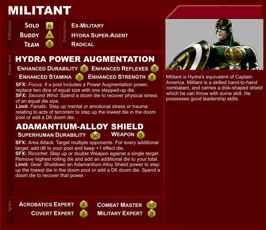 Militant (Watcher Datafile) | Marvel Heroic Roleplaying Wiki | Fandom
