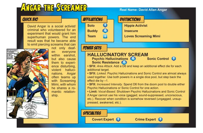 Angar the Screamer (Alternate Watcher Datafile) | Marvel Heroic ...