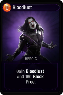Bloodlust (Card) | Marvel's Midnight Suns Wiki | Fandom
