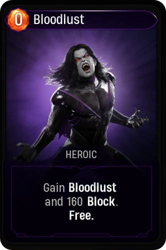 Bloodlust (Card) | Marvel's Midnight Suns Wiki | Fandom