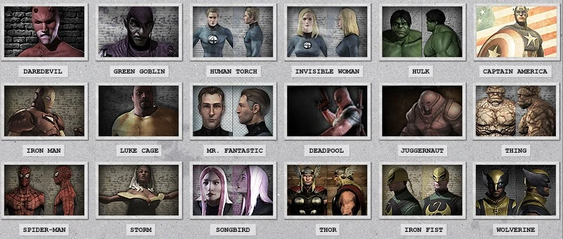 Playable Characters | Marvel: Ultimate Alliance 2 Wiki | Fandom