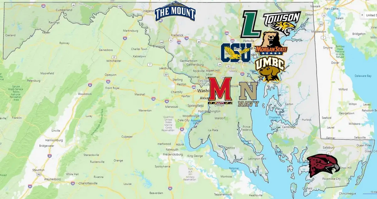 NCAA Division I & II College Sports Teams in Maryland | MARYLAND-SPORTS ...