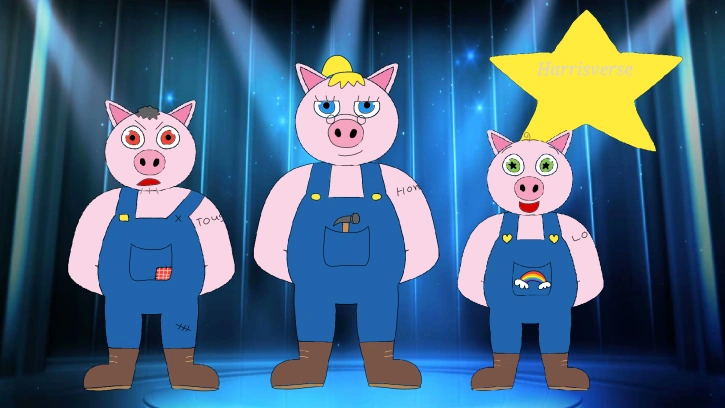 Three Little Pigs (TEM) | Masked Toon Singer Wiki | Fandom