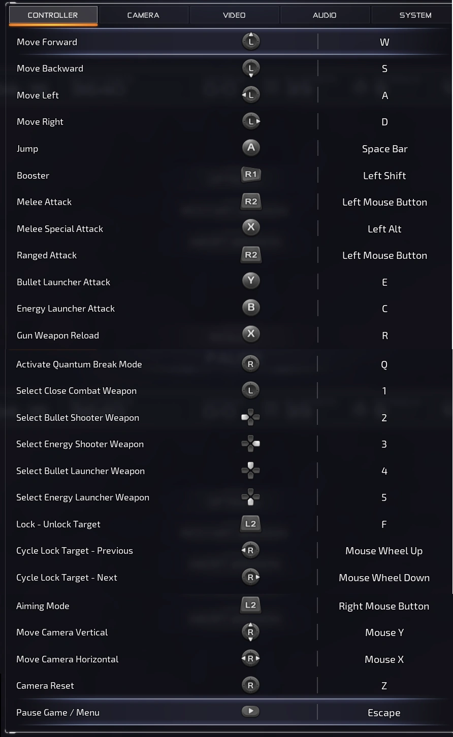 Controller Maps | M.A.S.S Builder Wiki | Fandom