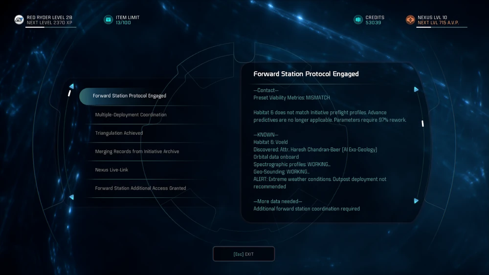 Forum:ME:A Forward Station Terminal Readouts | Mass Effect Wiki | Fandom