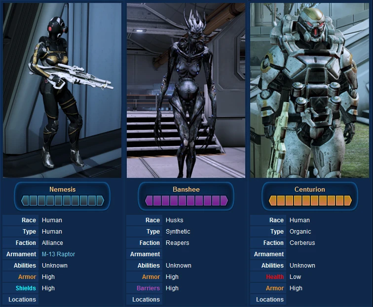 Forum:ME3 Adversary Infobox | Mass Effect Wiki | Fandom