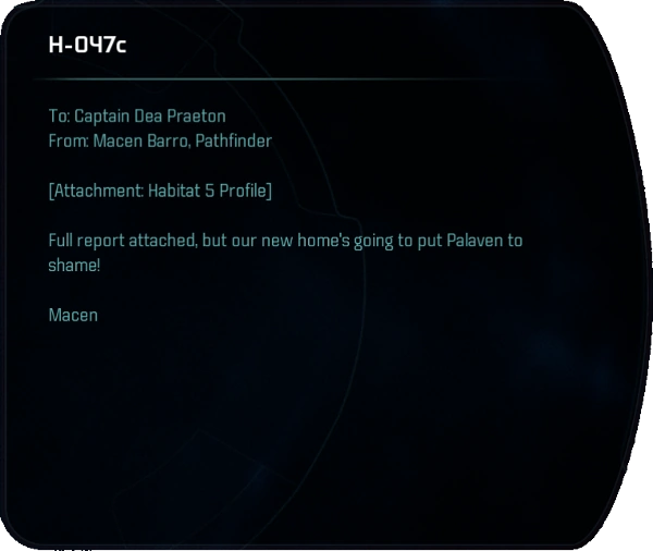 H-047c (Terminal entry) - Mass Effect: Andromeda Wiki