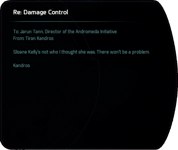 Re: Damage Control (3) - Mass Effect: Andromeda Wiki
