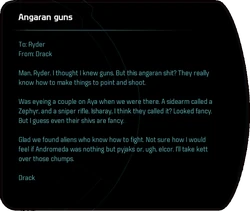 Angaran guns - Mass Effect: Andromeda Wiki