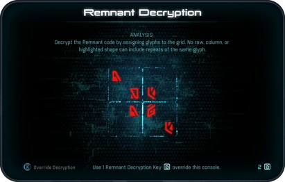 Remnant decryption puzzle - Mass Effect: Andromeda Wiki