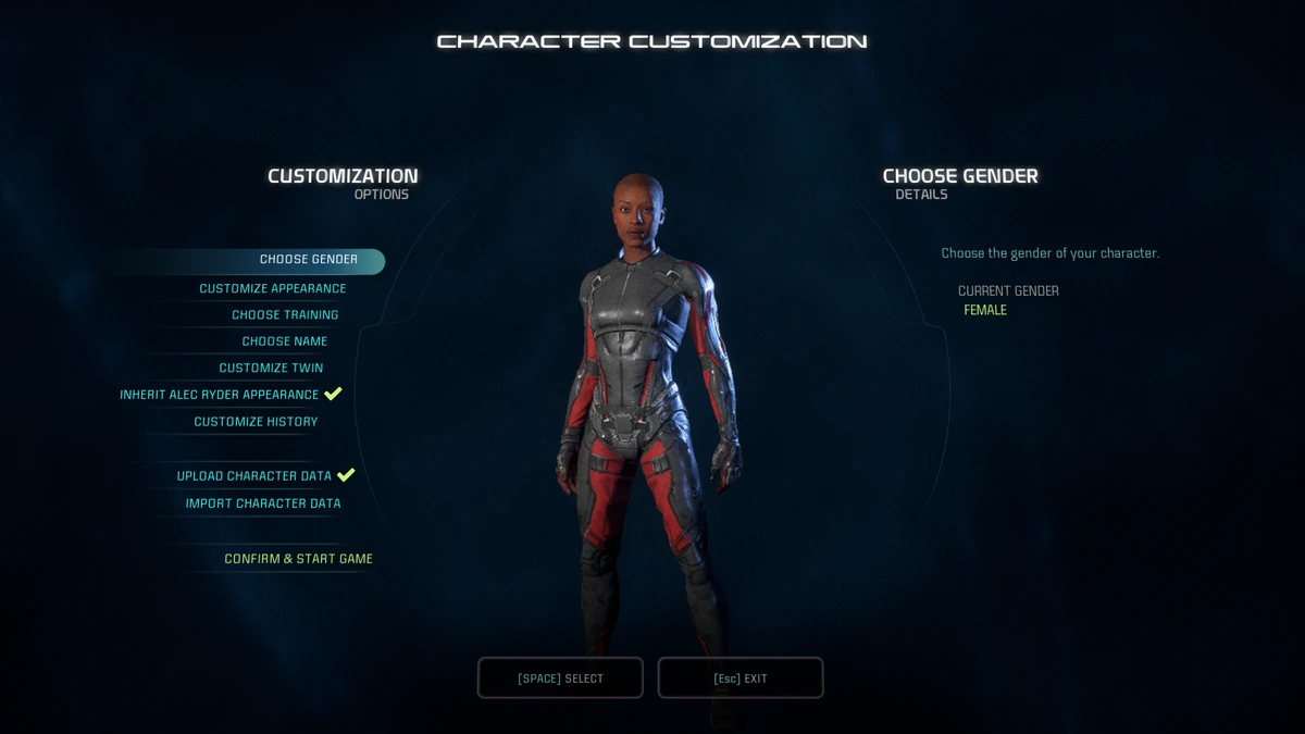 Character customization - Mass Effect: Andromeda Wiki