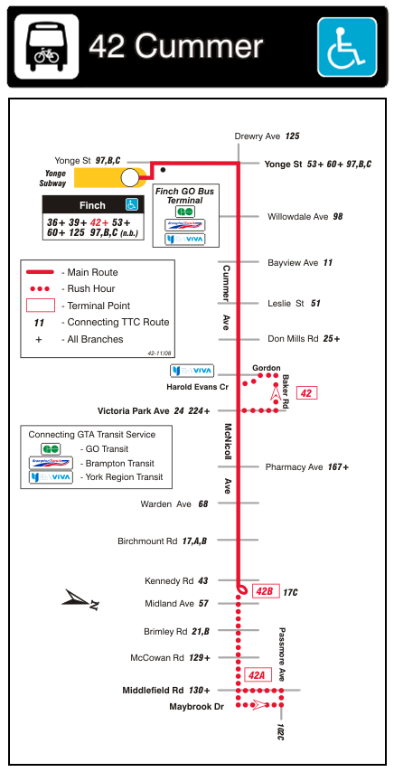 Toronto Transit Commission route 42 'Cummer' | MTF Wiki | Fandom