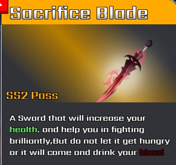Sacrifice Blade | Master Pirate Wiki | Fandom