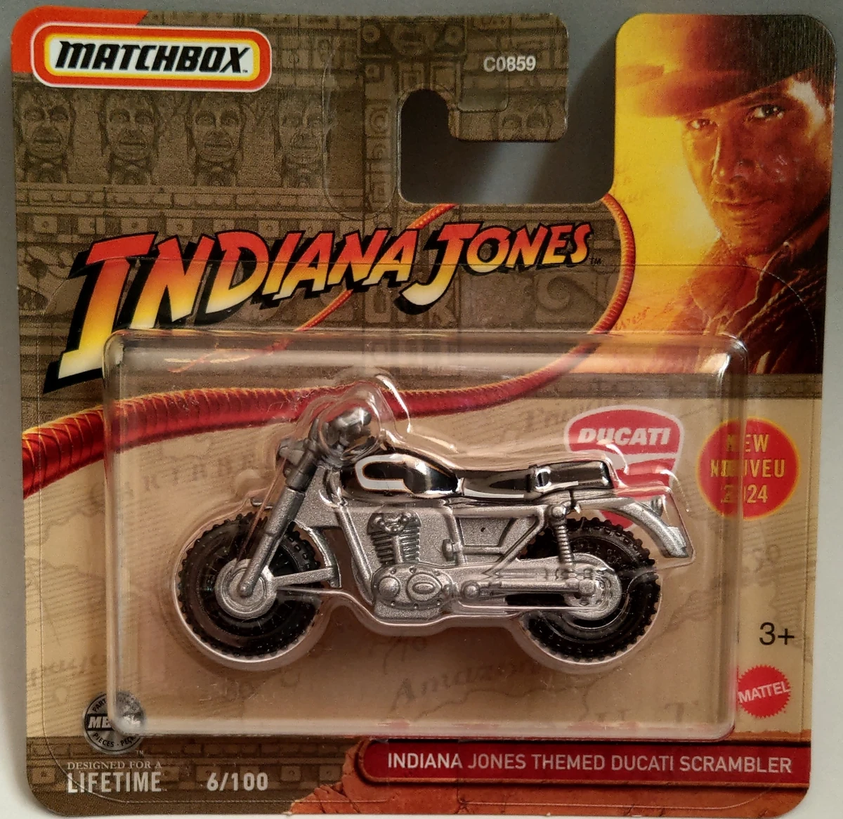 Indiana Jones Themed Ducati Scrambler | Matchbox Cars Wiki | Fandom