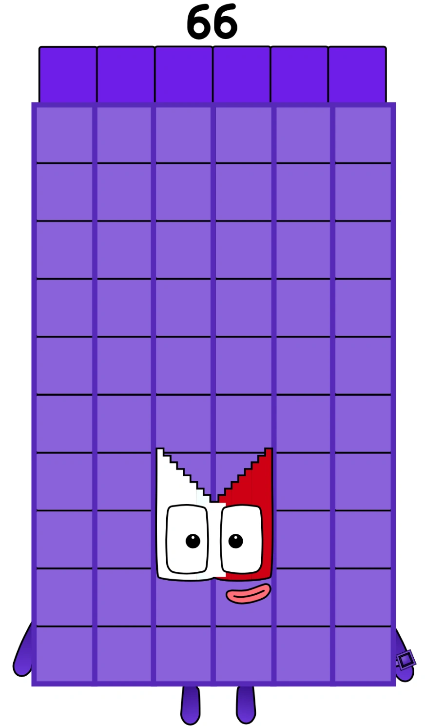 Sixty-Six | Mateo188's fanmade numberblocks Wiki | Fandom