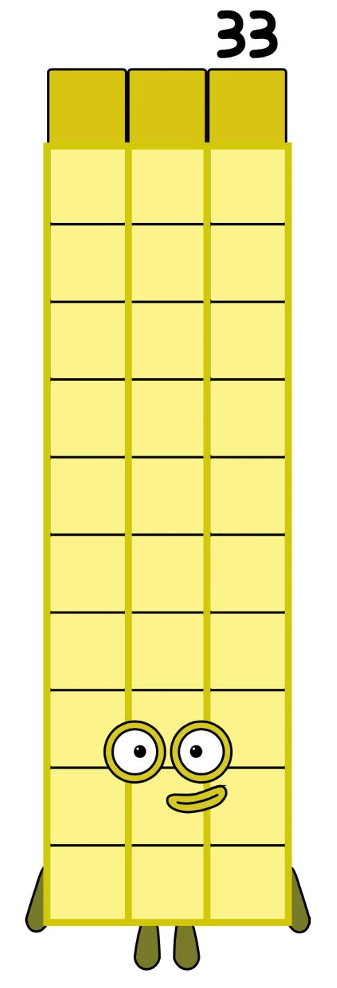 Thirty-Three | Mateo188's fanmade numberblocks Wiki | Fandom