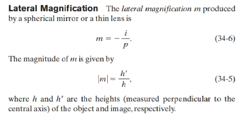 Lateral magnification | Math index Wiki | Fandom