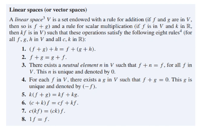 Linear spaces (or vector spaces) | Math index Wiki | Fandom