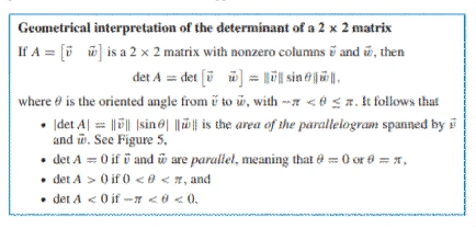 Geometrical interpretation of the determinant of a 2 x 2 matrix | Math ...