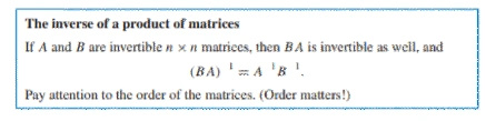 The inverse of a product of matrices | Math index Wiki | Fandom