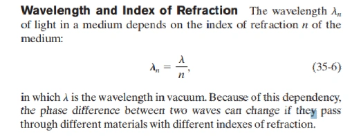 Wavelength and index of refraction | Math index Wiki | Fandom
