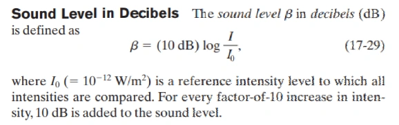 Sound level in decibels | Math index Wiki | Fandom