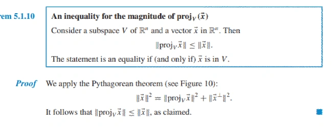 An inequality for the magnitude of proj v (x); proof | Math index Wiki ...