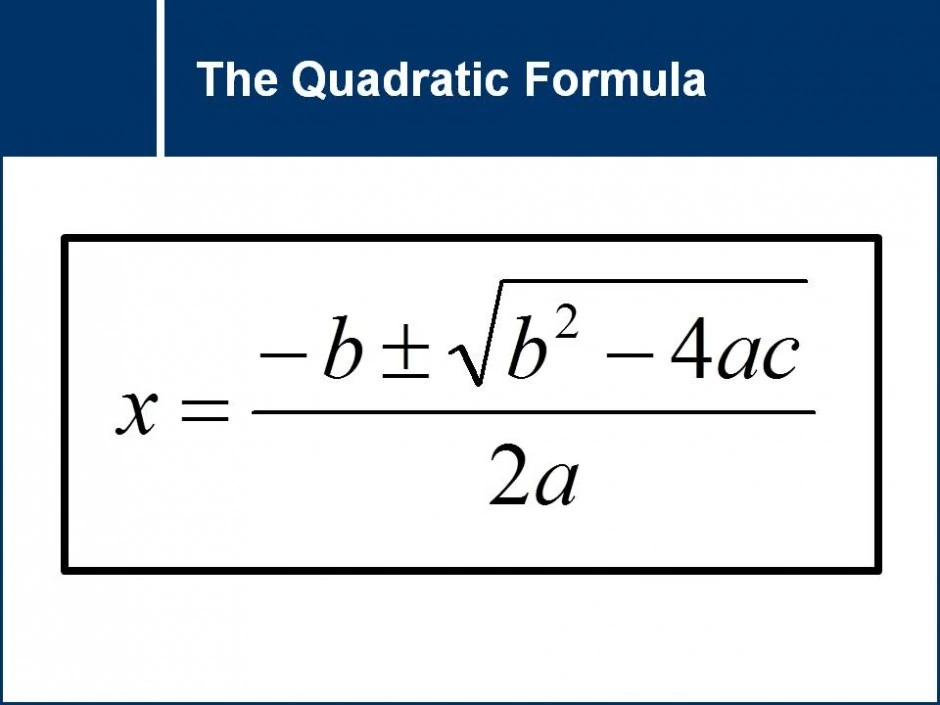 Derivation of the Quadratic Formula | Math & Physics Problems Wikia ...