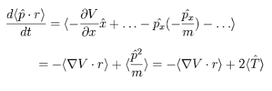 Quantum Virial Theorem | Math & Physics Problems Wikia | Fandom
