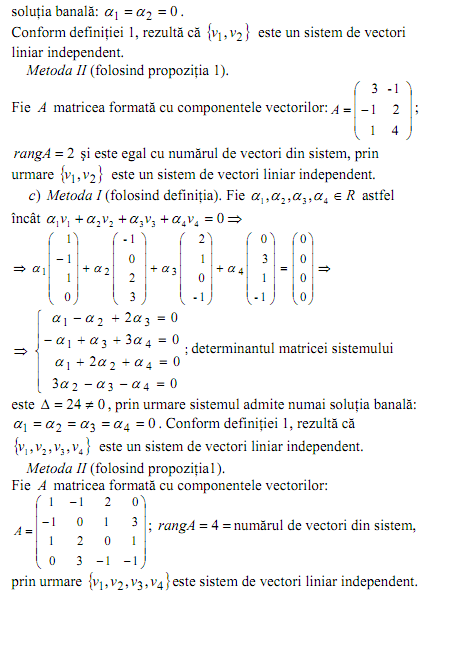 Dependență liniară a unui sistem de vectori | Math Wiki | Fandom