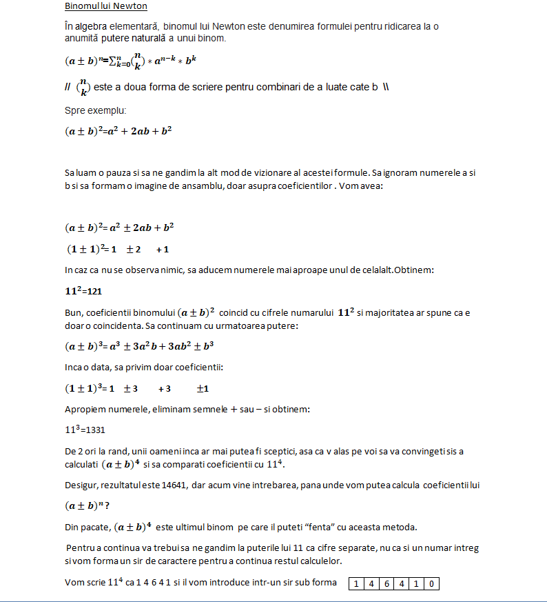 Binomul lui Newton, forma alternativa | Math Wiki | Fandom