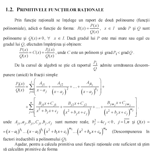 Primitive funcții raționale | Math Wiki | Fandom