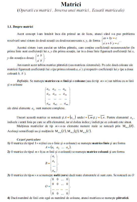 Aplicații cu matrici și determinanți | Math Wiki | Fandom